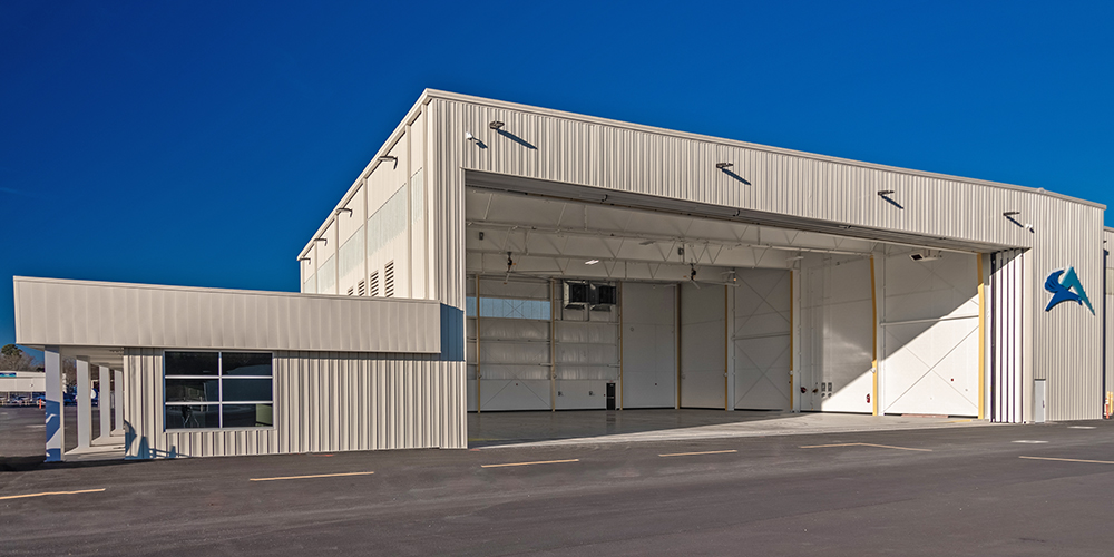 Atlantic Hangar N Metal Building Expansion | Kirby Building Systems