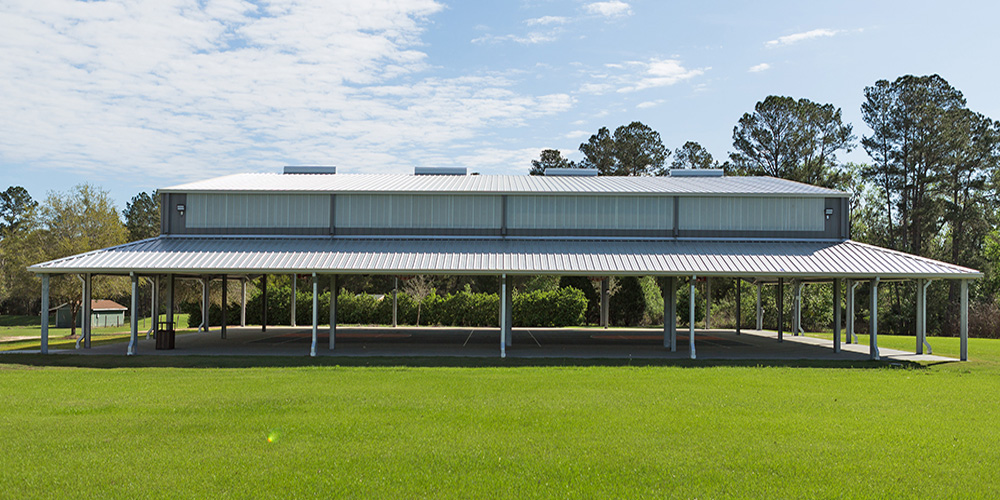 Young Life Basketball Pavilion Steel Building | Kirby Building Systems
