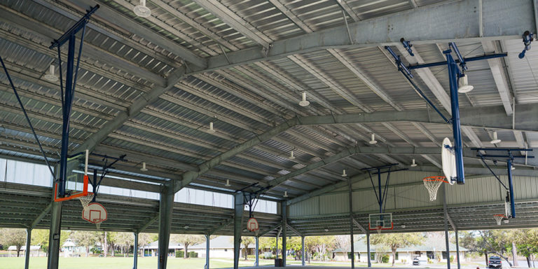 Young Life Basketball Pavilion Steel Building | Kirby Building Systems