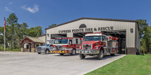 Cypress Pointe Fire & Rescue | Fire Station Metal Building | Kirby ...